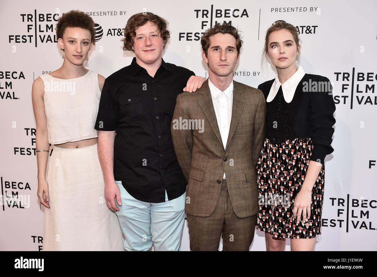 New York, NY, USA. 20th Apr, 2017. Max Winkler, Maya Eshet, Zoey Deutch ...