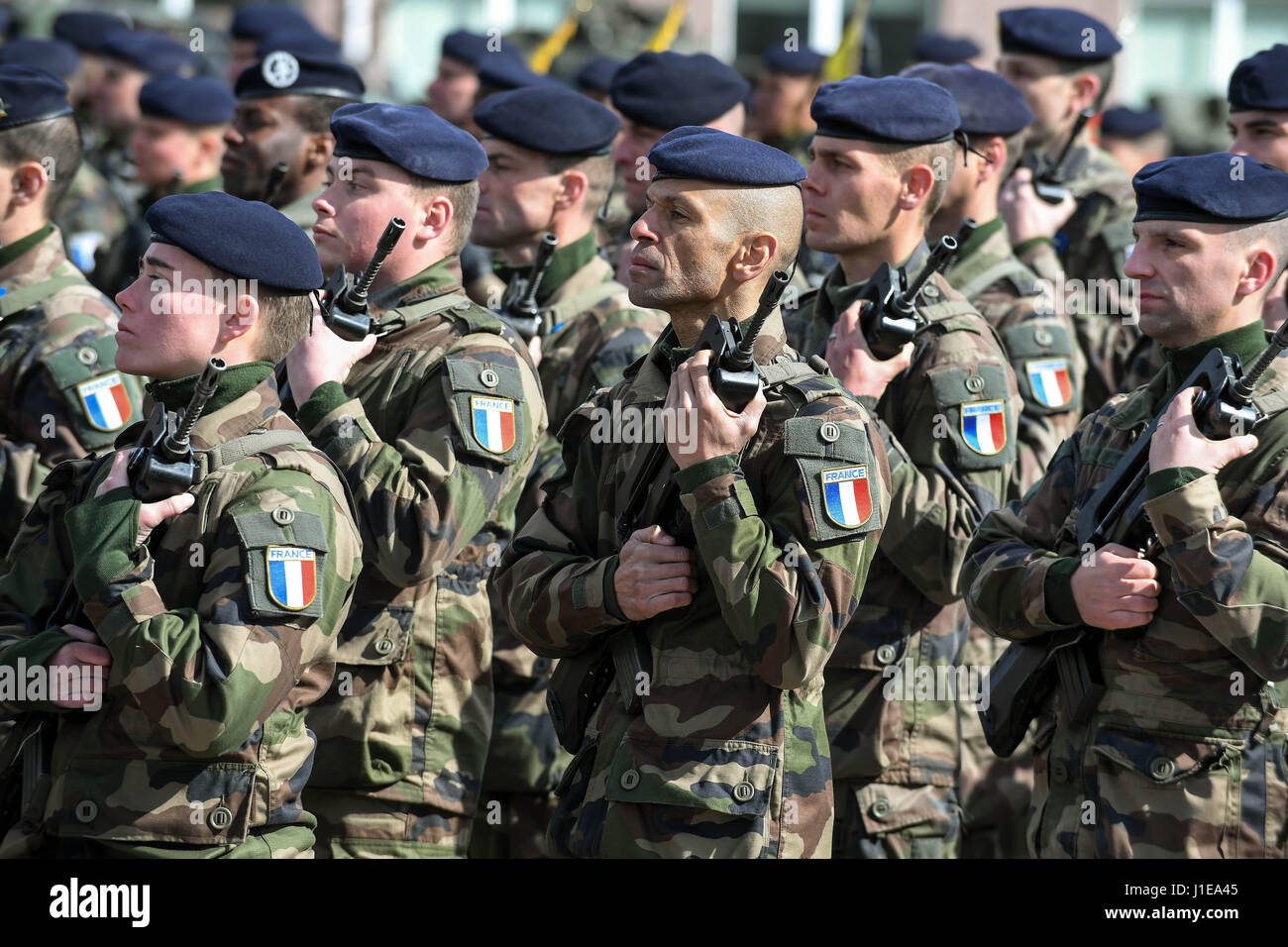 Tapa, Estonia. 20th Apr, 2017. French defence forces attend the ...