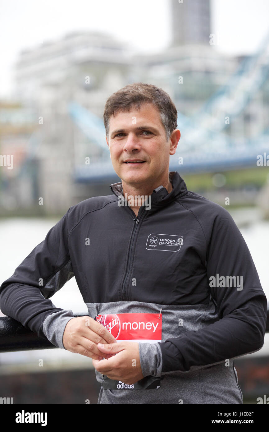 London, UK. 21st Apr, 2017. #Reason to run photocall with Emmanuel de ...