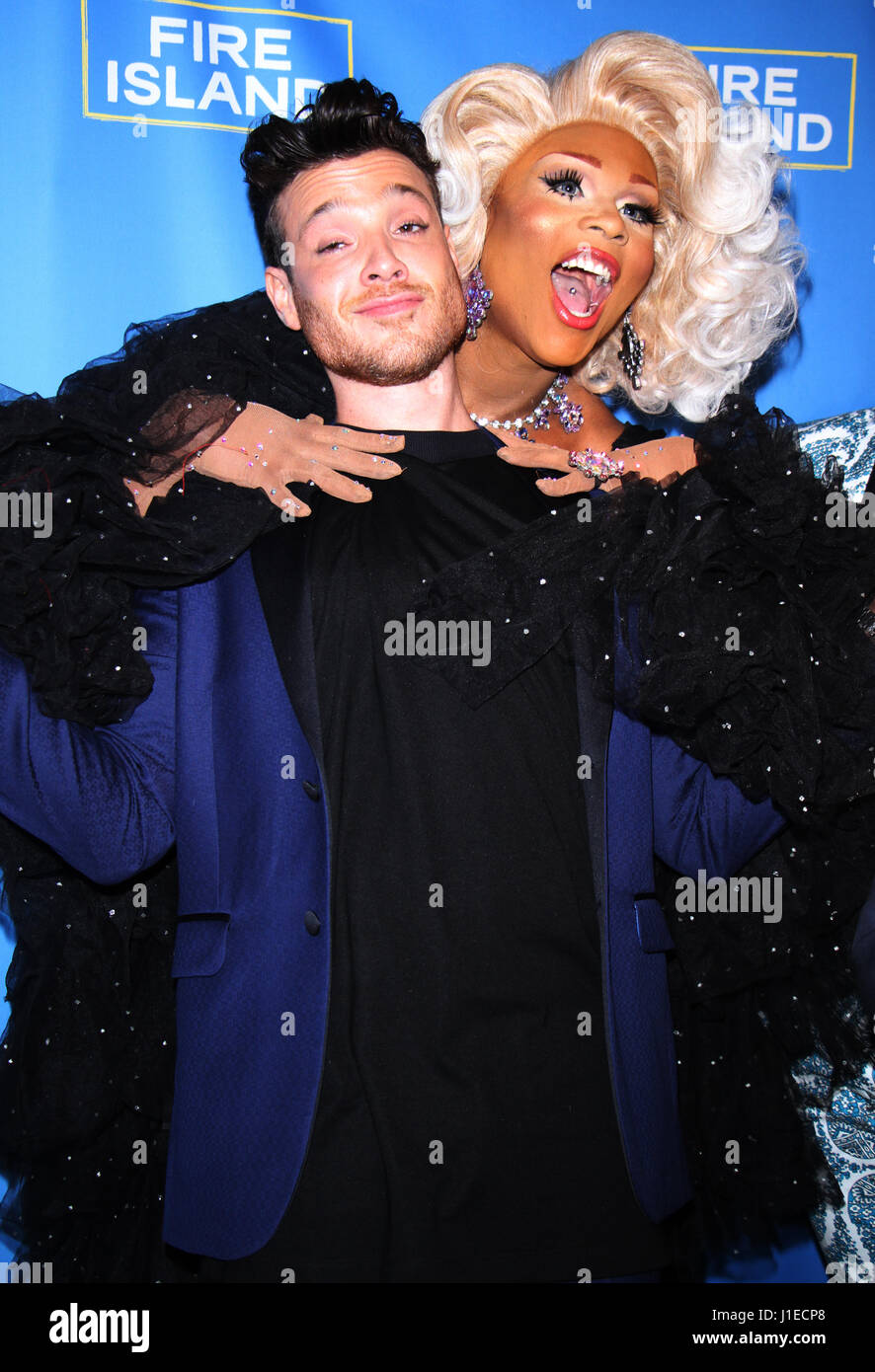 New York, USA. 20th Apr, 2017. Jorge Bustillos, Peppermint attend Logo ...