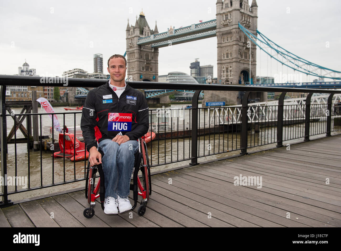 London, UK. 21st Apr, 2017. Marcel Hug attending the Wheelchair ...