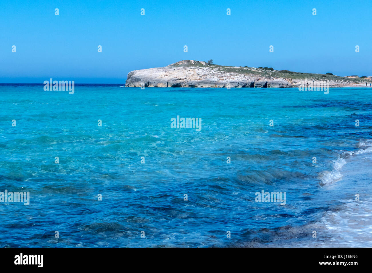 The beach at Santo Tomas in the south of Menorca Stock Photo - Alamy