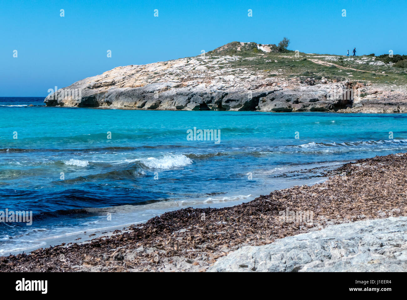 The beach at Santo Tomas in the south of Menorca Stock Photo - Alamy