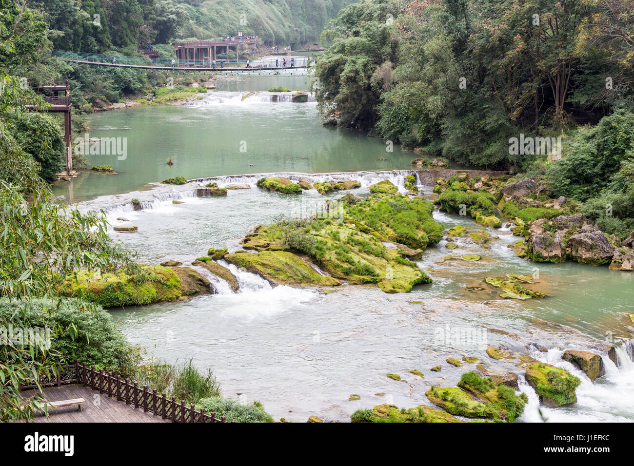Guizhou Province, China. Yellow Fruit Tree (Huangguoshu) Waterfall ...