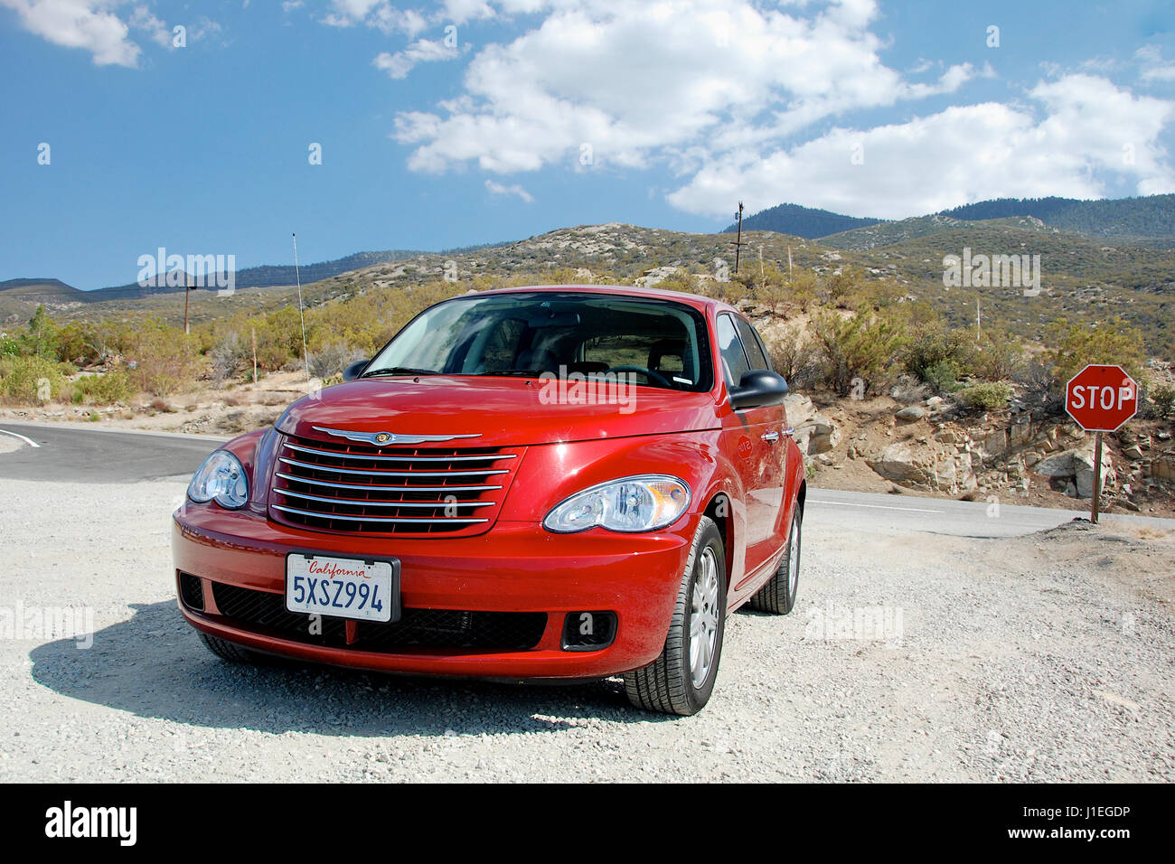 Red Chrysler PT Cruiser in California, USA Stock Photo - Alamy