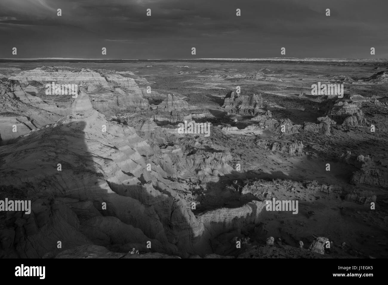 Sunset at the Adobe Town Rim, Adobe Town Study Area, Sweetwater County ...