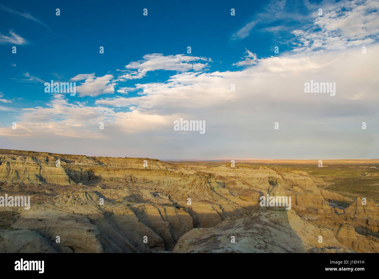 Sunset at the Adobe Town Rim, Adobe Town Study Area, Sweetwater County ...
