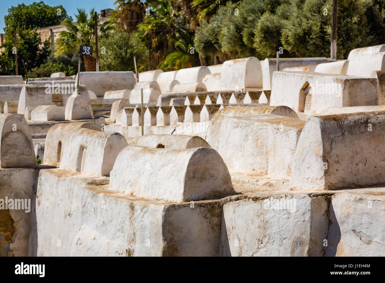 Jewish Cemetery at Synagogue in Fes Medina, Morocco Stock Photo - Alamy
