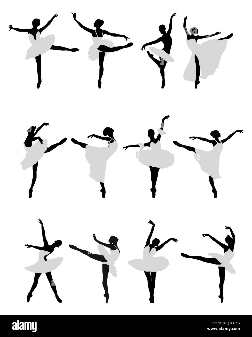 Ballet dancer silhouettes hi-res stock photography and images - Alamy
