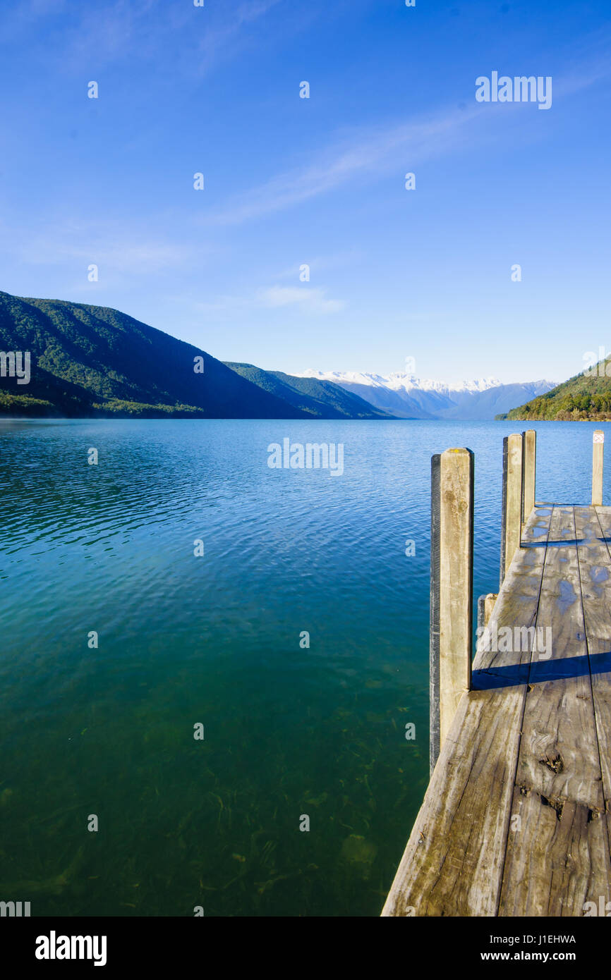 New Zealand Blue Lake Nelson High Resolution Stock Photography and ...