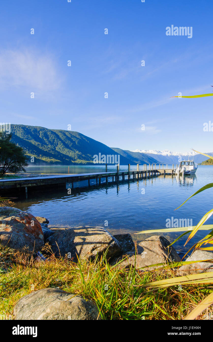 New zealand blue lake nelson hi-res stock photography and images - Alamy