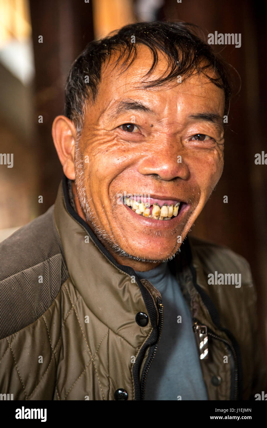 Huanggang, Guizhou, China. Middle-aged Dong Man Stock Photo - Alamy