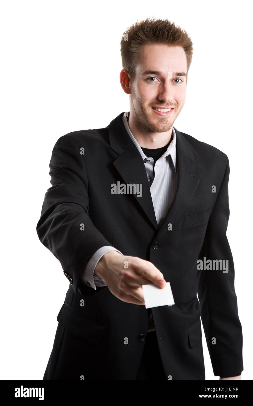 Handing out business card hi-res stock photography and images - Alamy