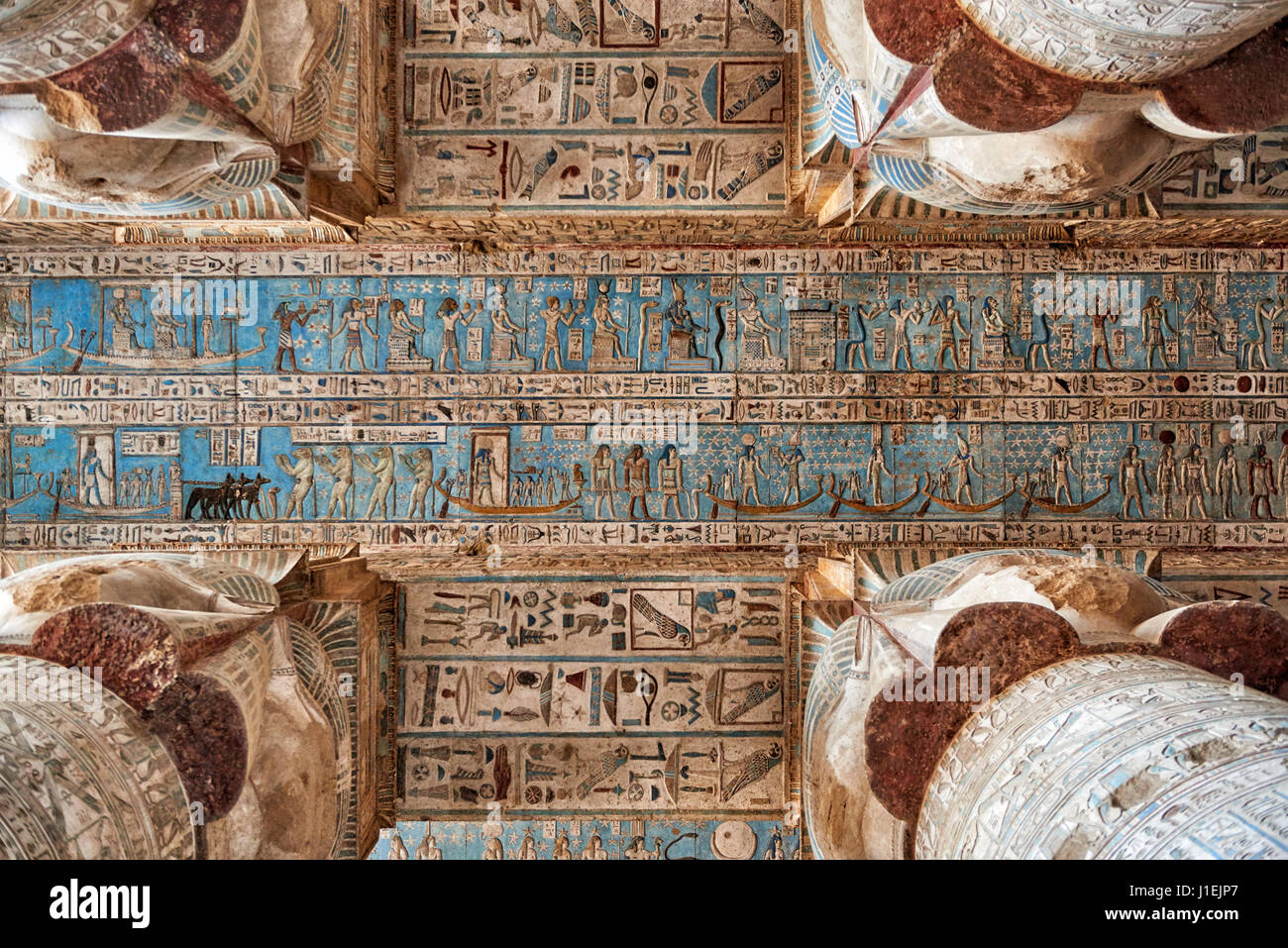 Dendera temple ceiling hi-res stock photography and images - Alamy
