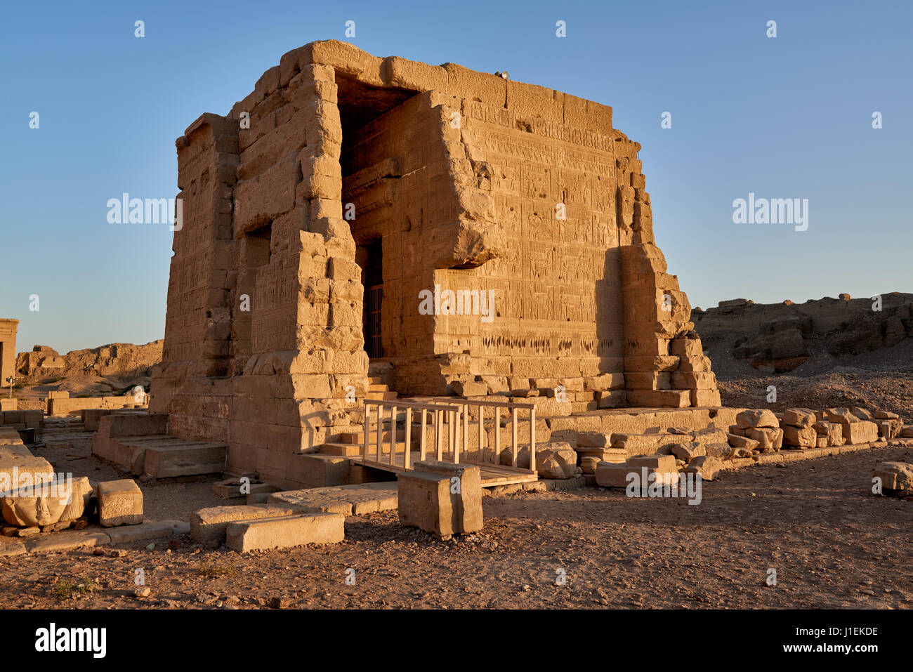temple of Isis on ptolemaic Dendera Temple complex, Qena, Egypt, Africa ...