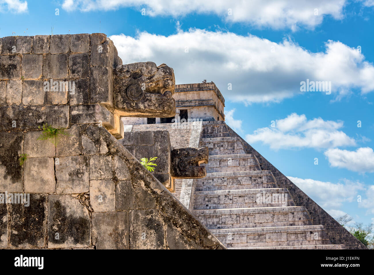 View of the Venus Platform with the Pyramid of Kukulcan visible in the ...