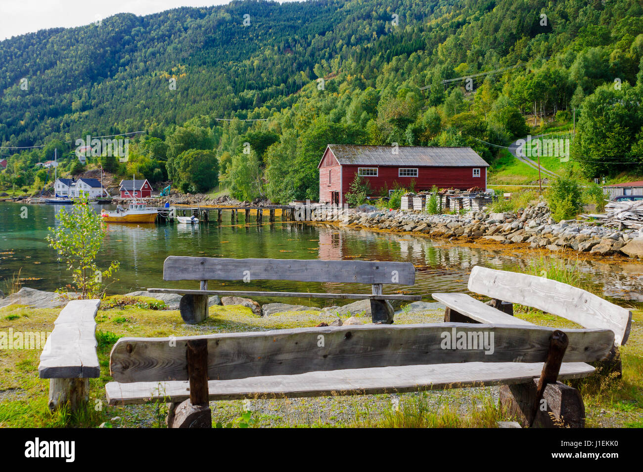 Norwegian countryside, View from road 55, Norway Stock Photo - Alamy