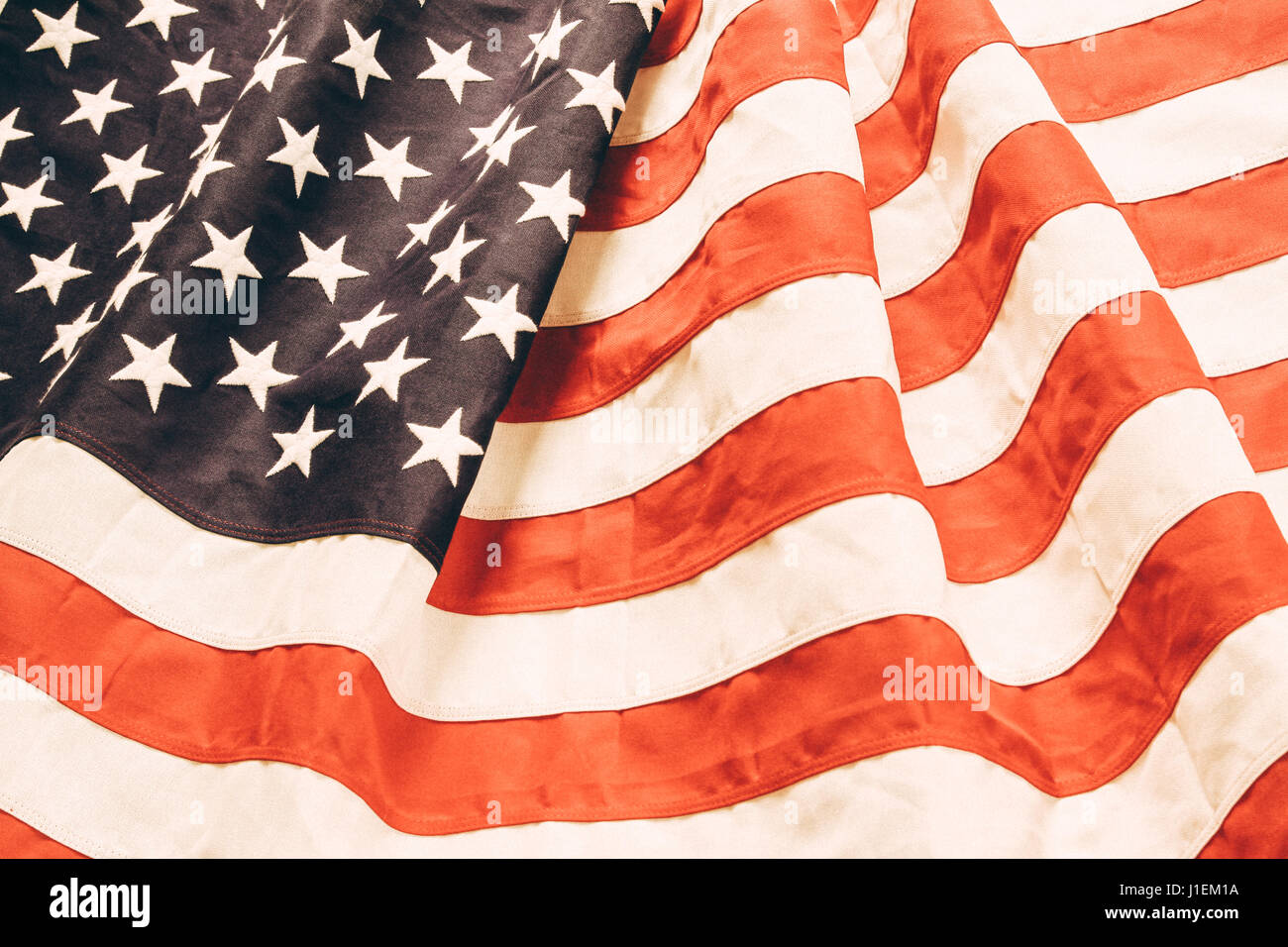 Closeup of faded American flag Stock Photo - Alamy