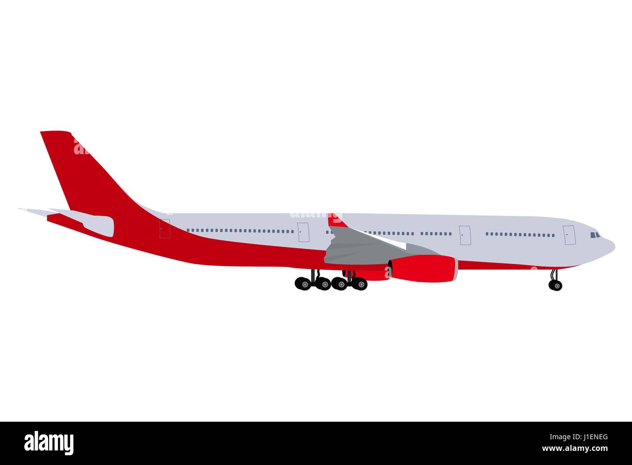 Jet passenger airplane on Stock Vector Images - Alamy