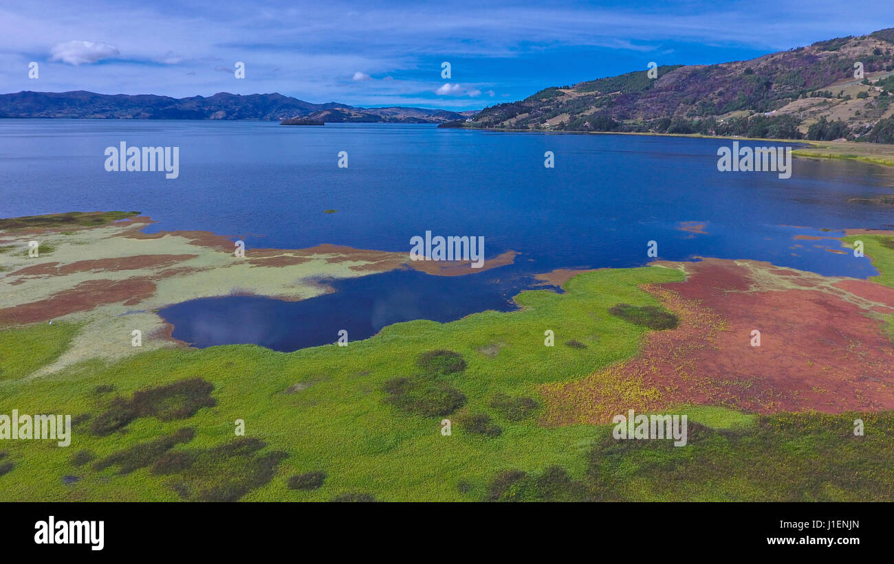Colombia's largest alpine lake, Lago de Tota Stock Photo - Alamy
