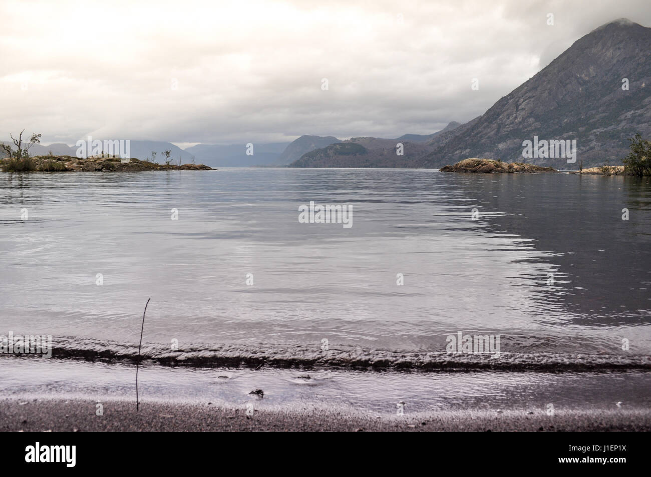 Lacar Lake in San Martin de los Andes, Patagonia, Argentina Stock Photo ...