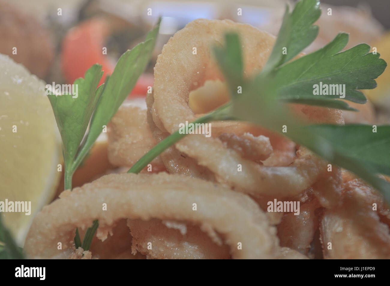 Rabas, Fried Calamari Stock Photo - Alamy