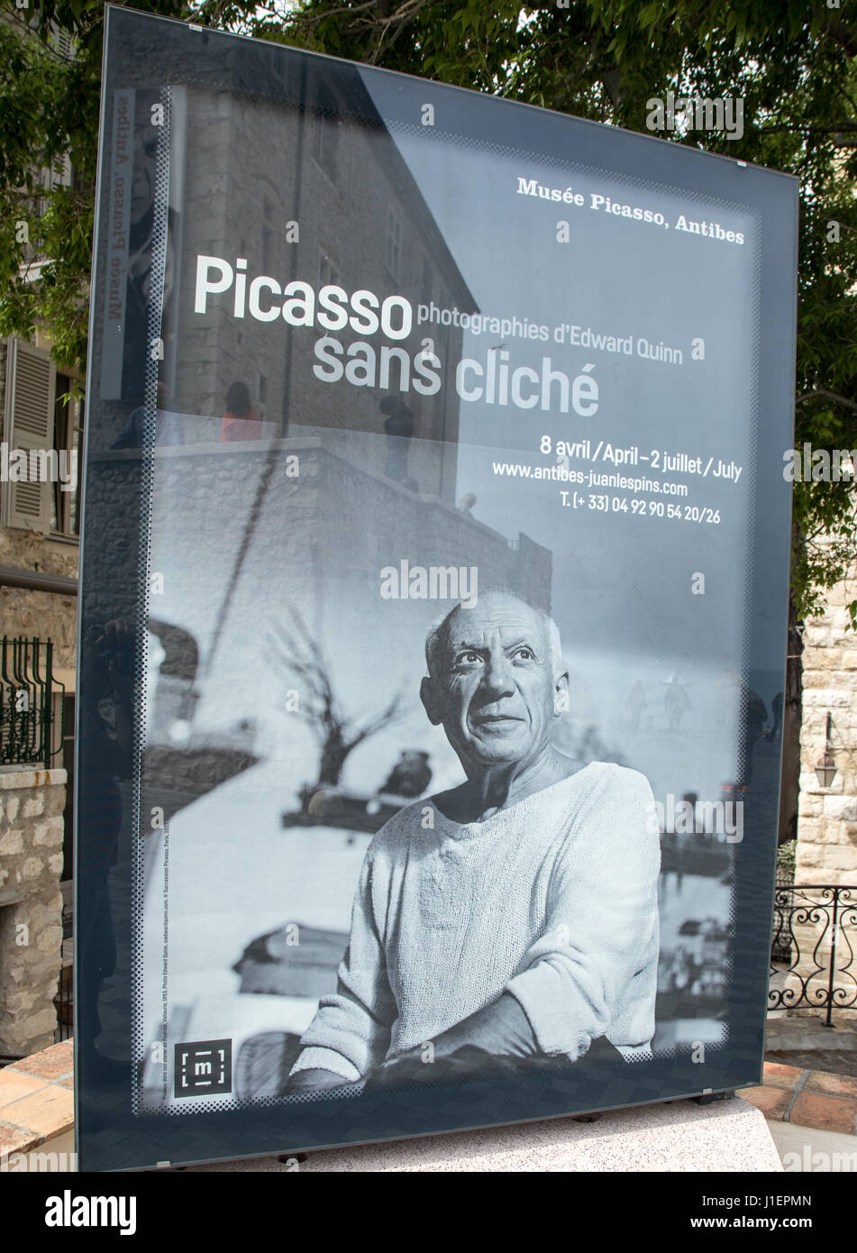 Pablo Picasso Poster Antibes Cote D'Azure France Stock Photo - Alamy