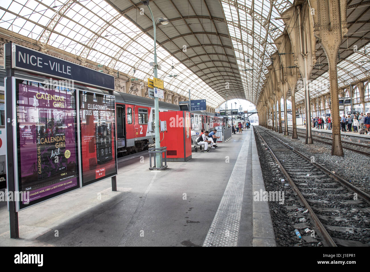 Nice Railway Station France Stock Photo - Alamy