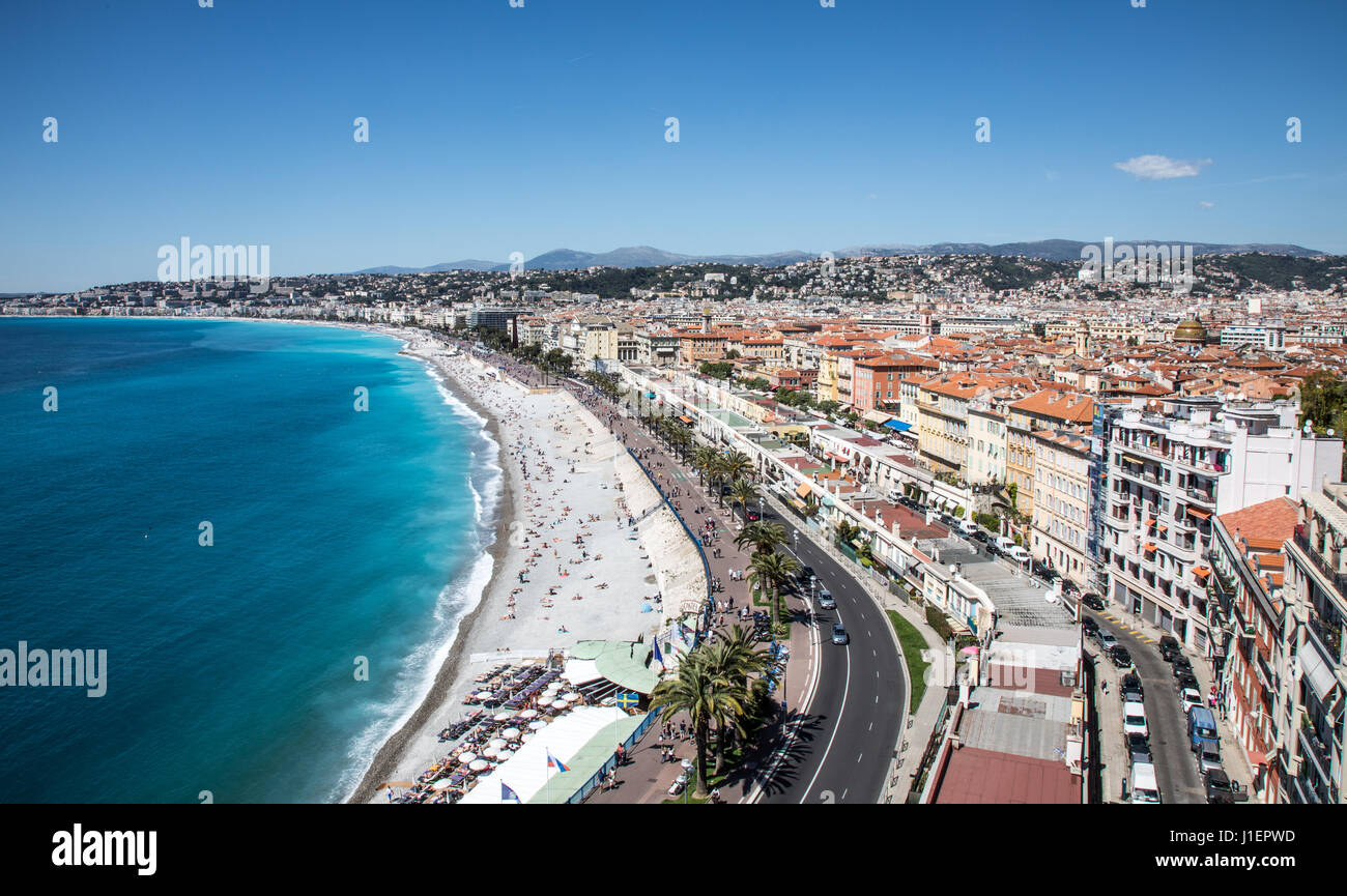 The Main Beach Nice France Stock Photo - Alamy