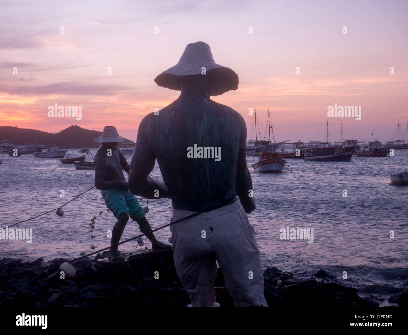 Sunset in Buzios. Rio de Janeiro, Brazil Stock Photo - Alamy