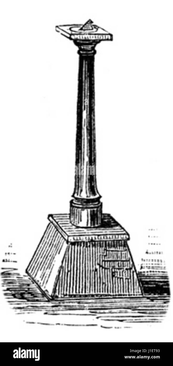 COLONIAL LIFE: ENDICOTT'S SUNDIAL Stock Photo - Alamy