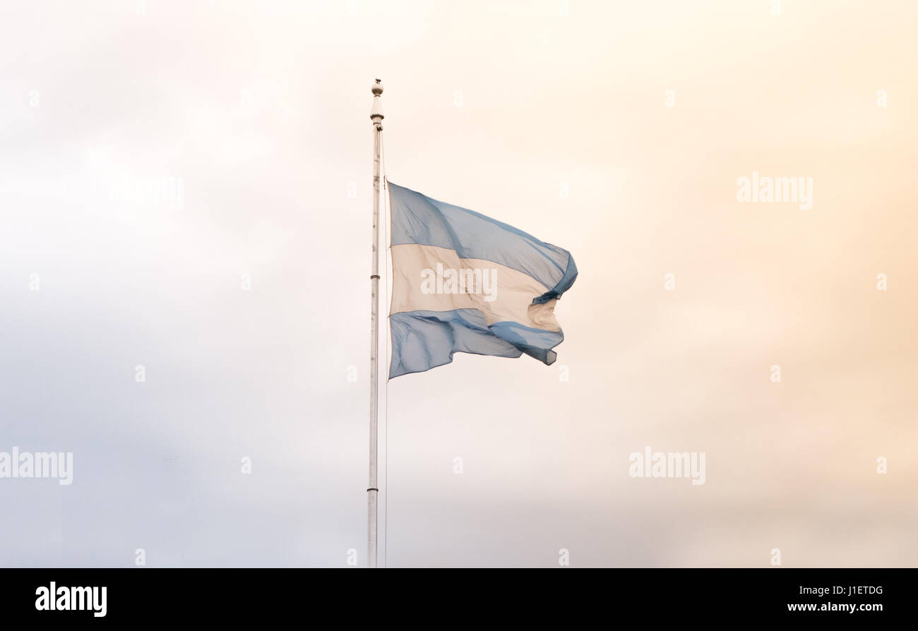 Waving colorful national flag argentina hi-res stock photography and images - Alamy