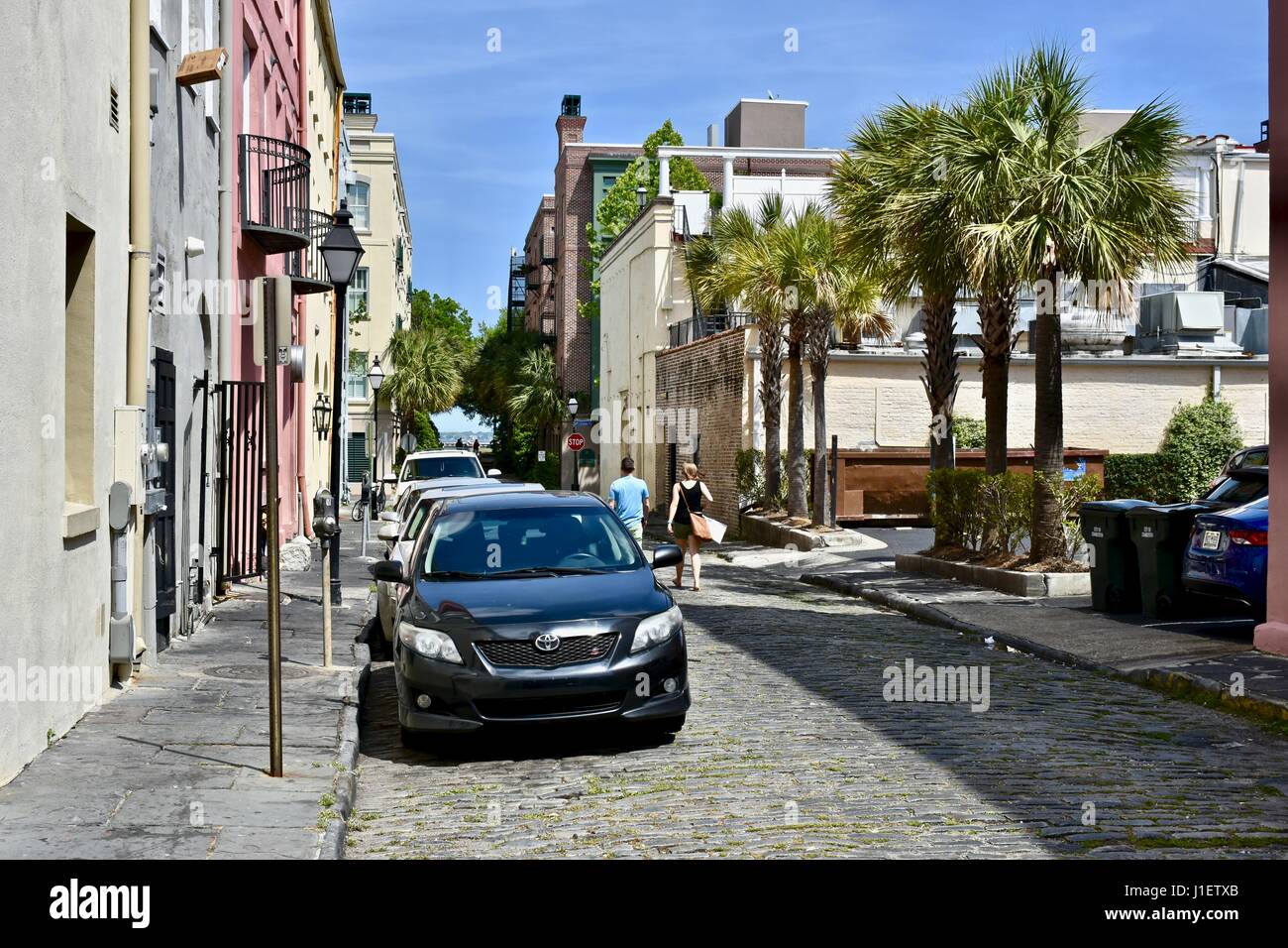 Charming streets of historic Charleston, South Carolina Stock Photo - Alamy