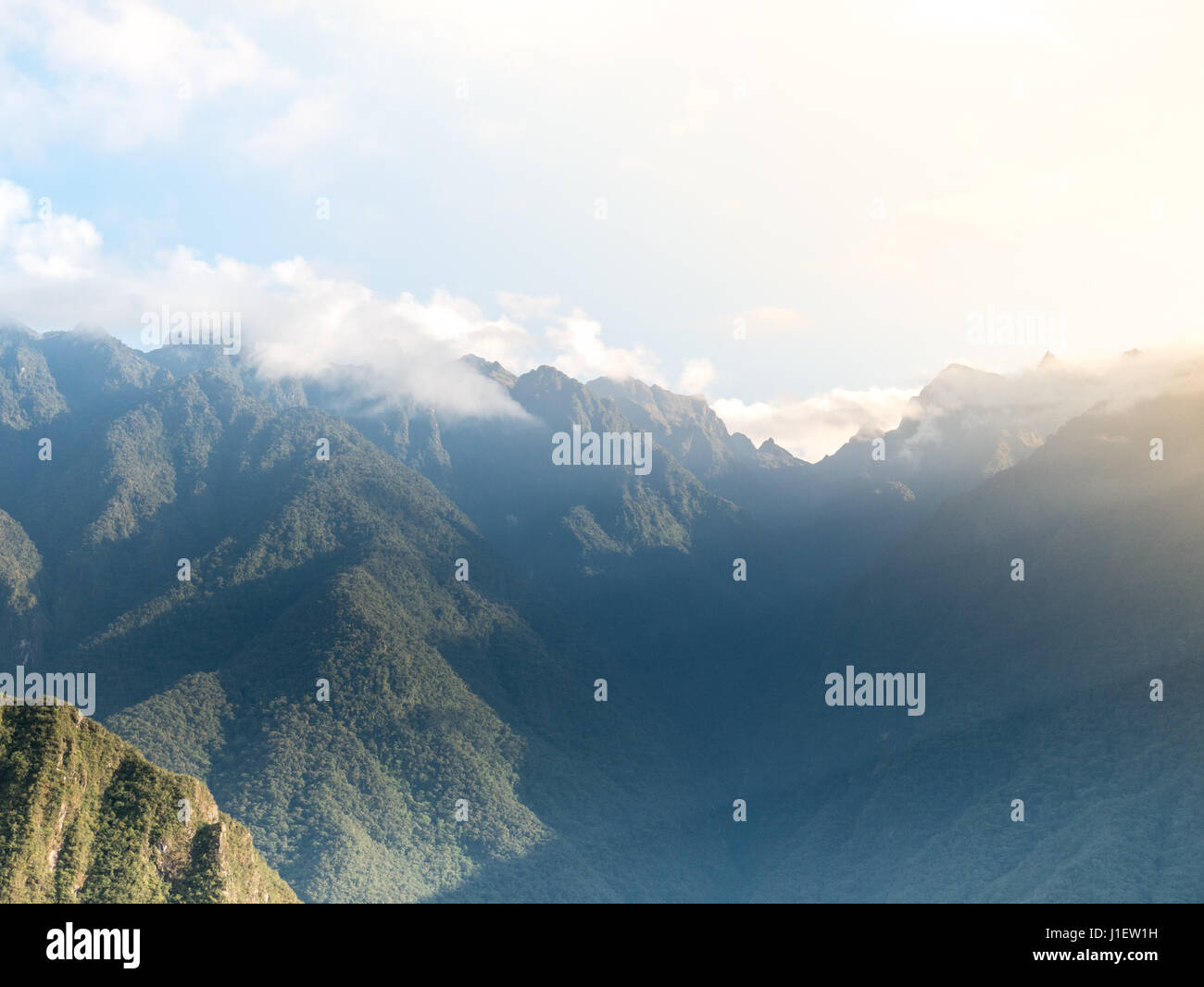 Andes Mountains Landscape at Sunrise in Cusco, Peru Stock Photo - Alamy