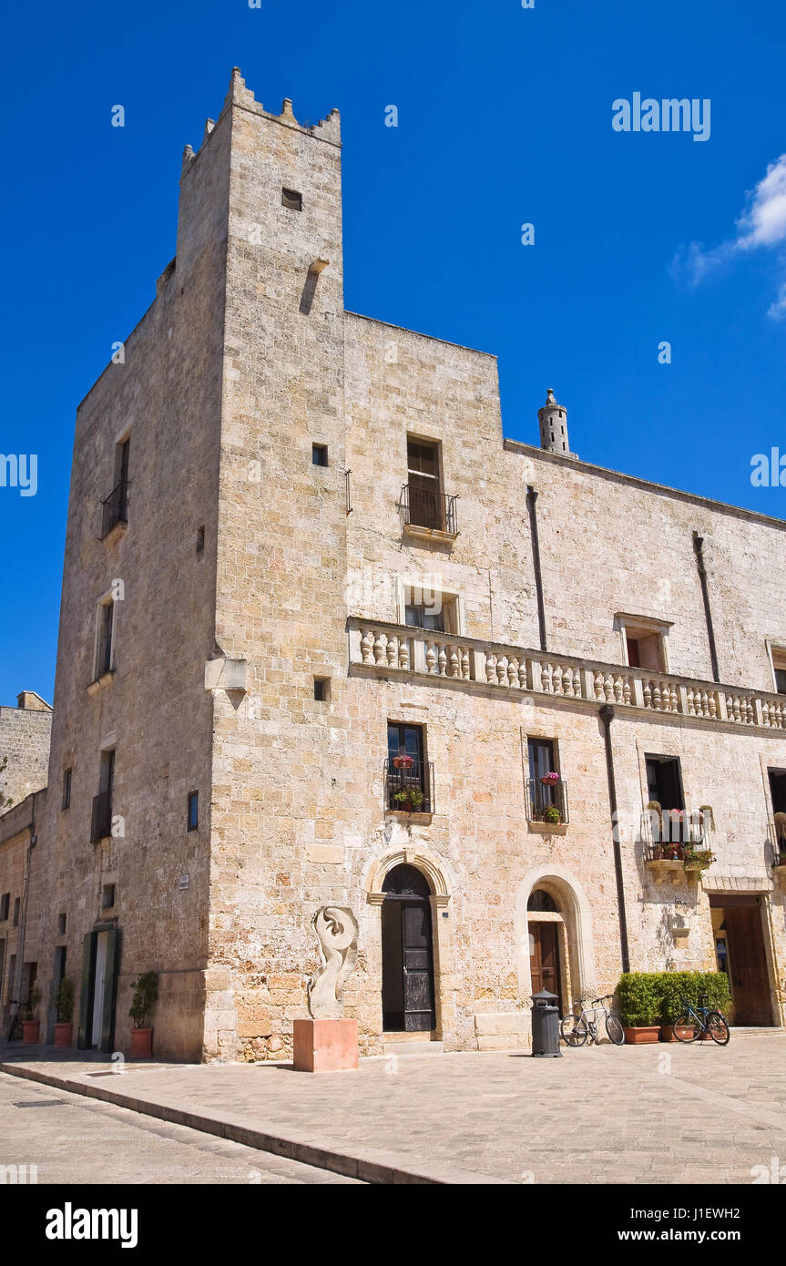 Risolo palace. Specchia. Puglia. Italy Stock Photo - Alamy