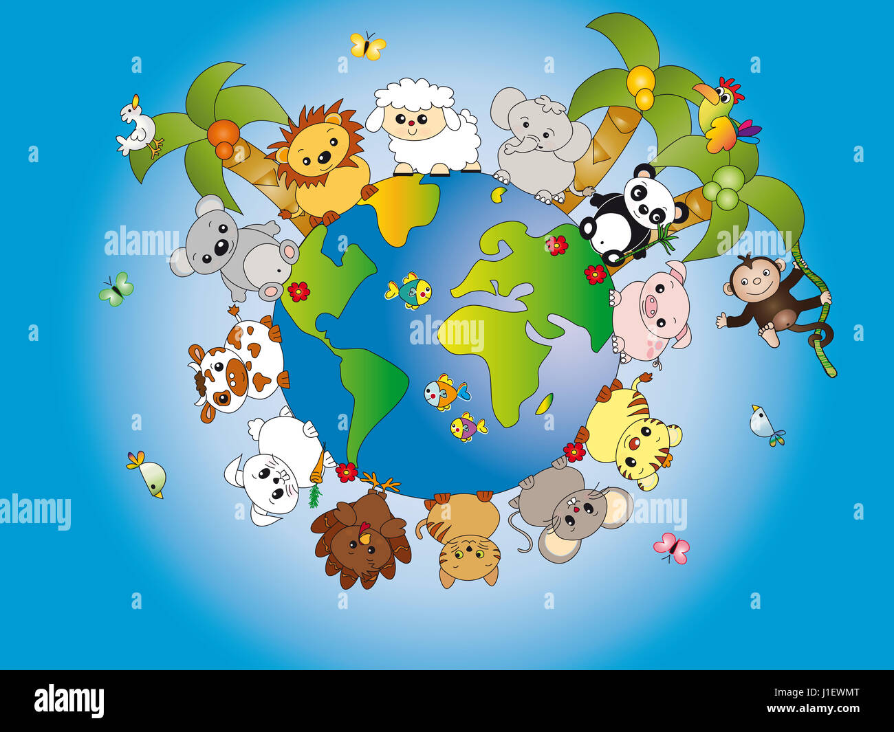 animals and world Stock Photo - Alamy