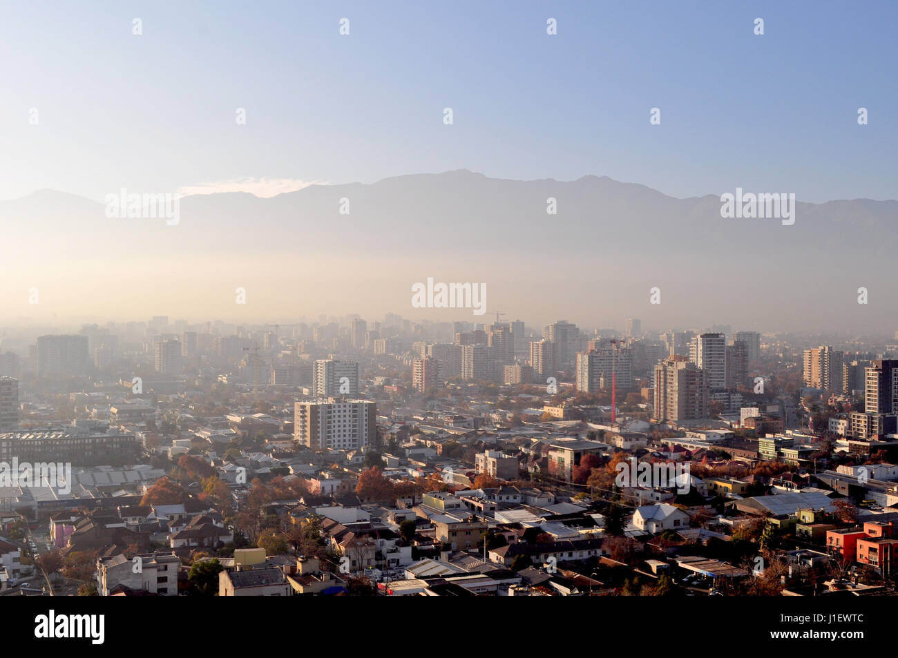 Chile, Santiago de Chile, Cityscape Stock Photo - Alamy