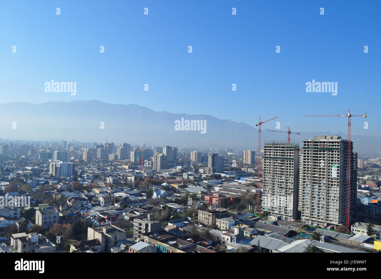 Chile, Santiago de Chile, Cityscape Stock Photo - Alamy