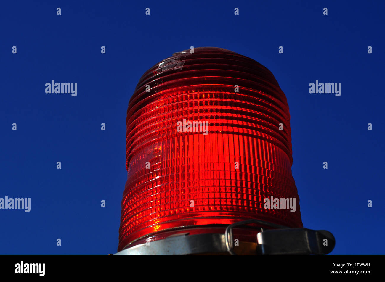 Red emergency lantern Stock Photo - Alamy