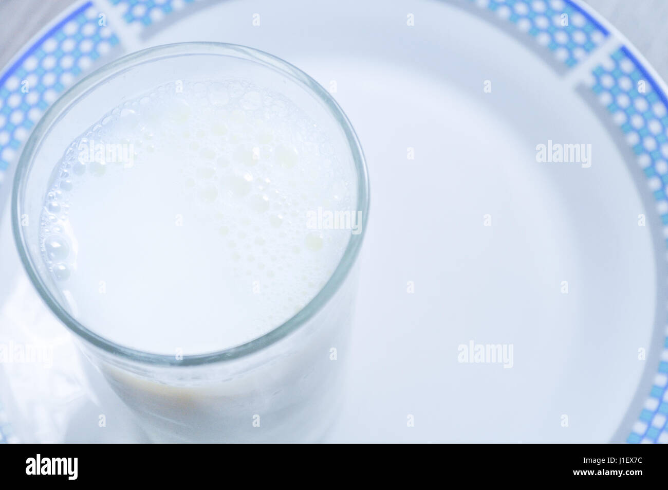 Glass of Fresh Milk Stock Photo - Alamy
