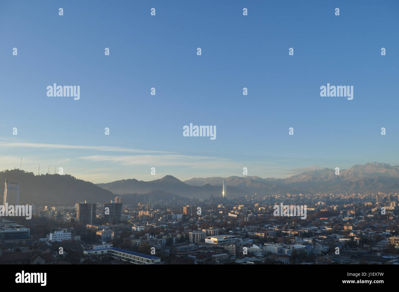 Chile, Santiago de Chile, Cityscape Stock Photo - Alamy
