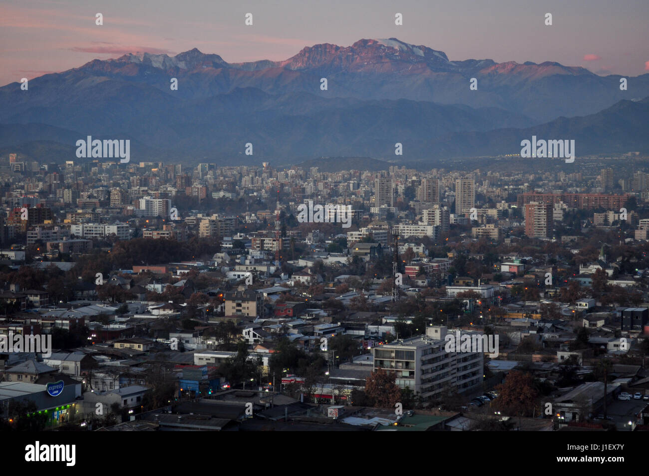 Chile, Santiago de Chile, Cityscape Stock Photo - Alamy