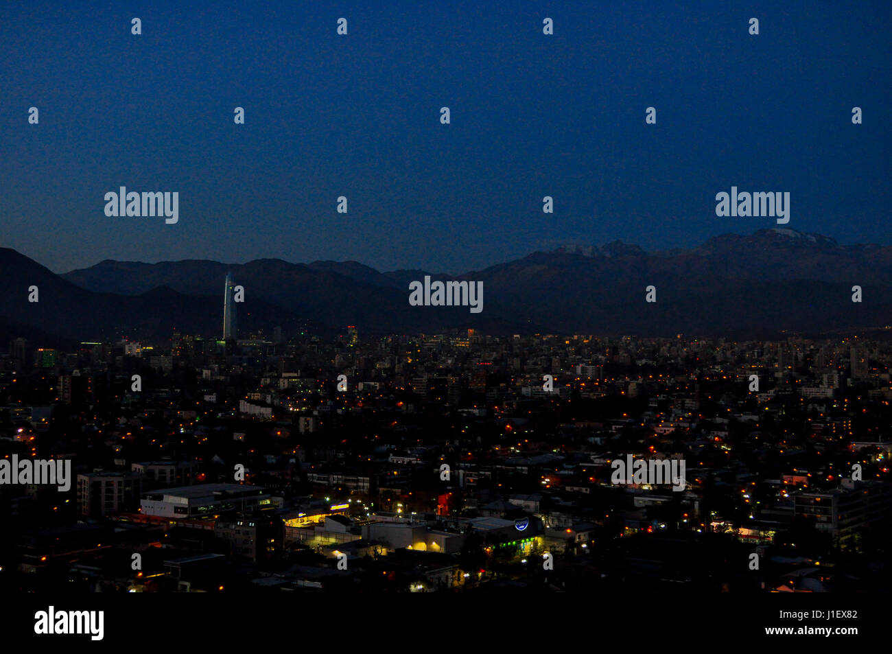 Chile, Santiago de Chile, Cityscape Stock Photo - Alamy