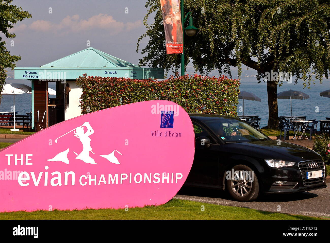General views of Evian-les-Bains, French thermal city of the Alps Stock ...