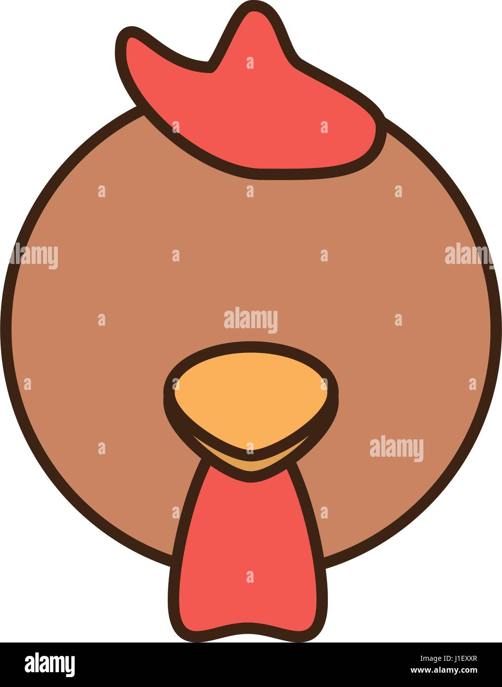 face chicken cartoon animal Stock Vector Image & Art - Alamy