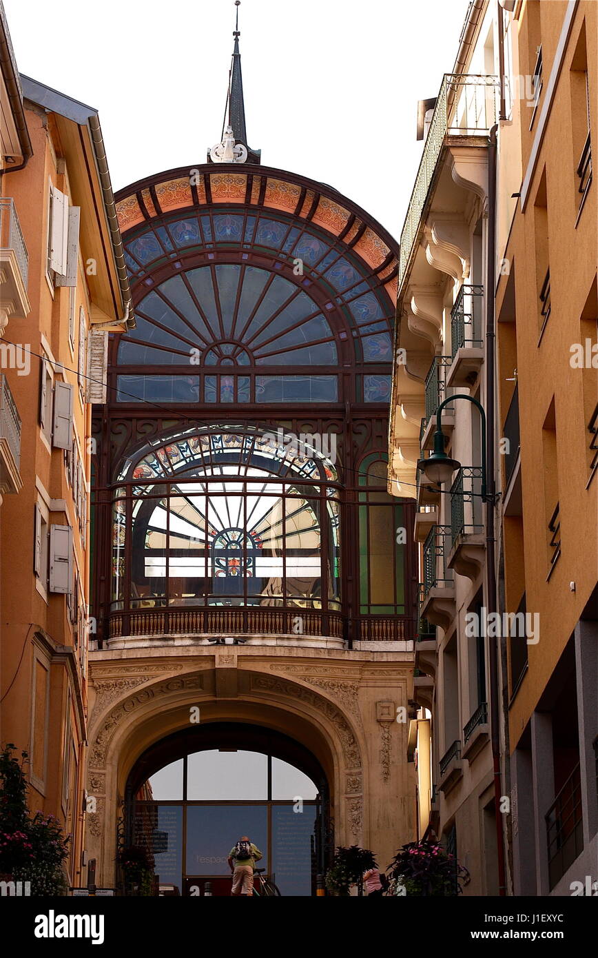 General views of Evian-les-Bains, French thermal city of the Alps Stock ...