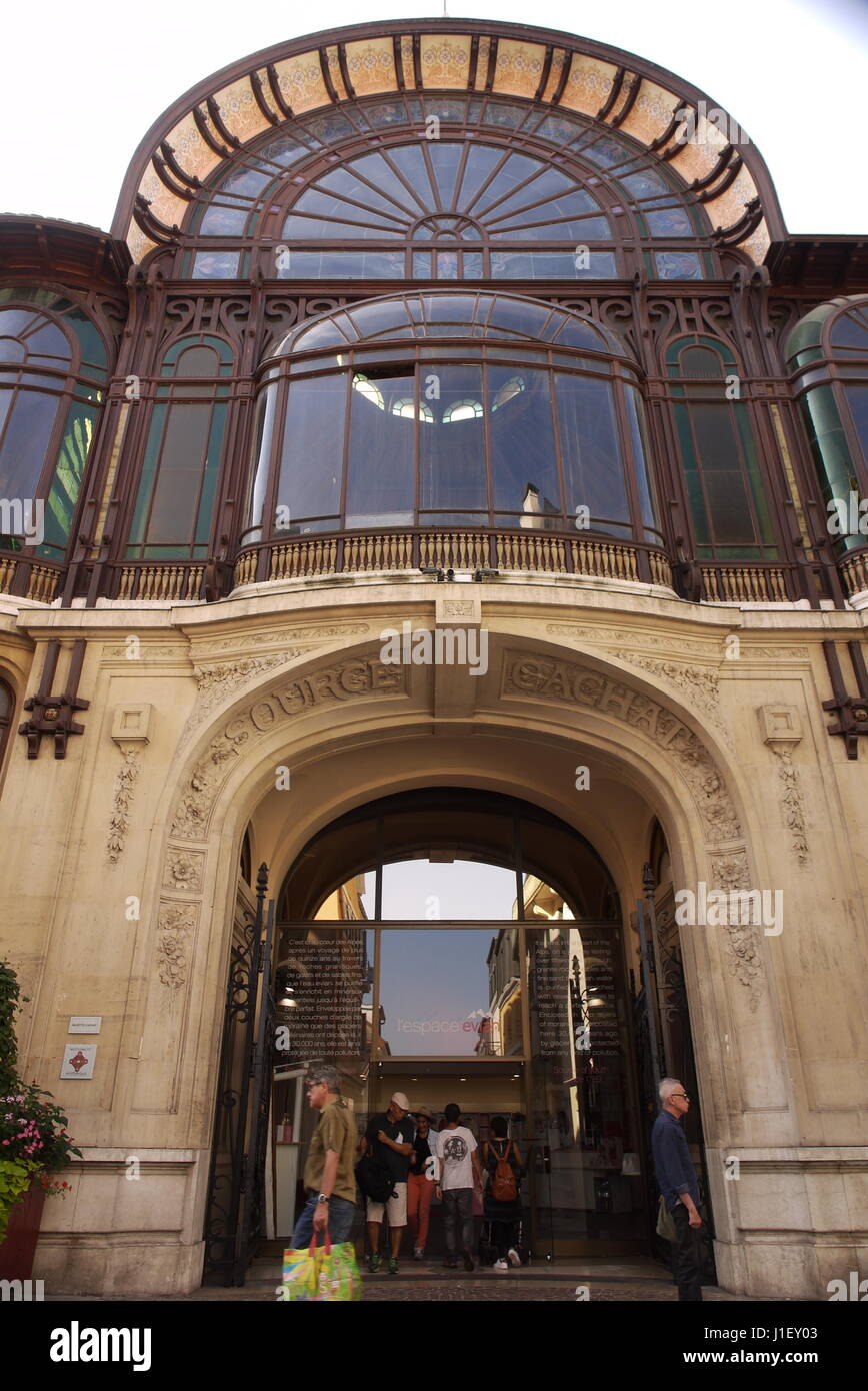 General views of Evian-les-Bains, French thermal city of the Alps Stock ...