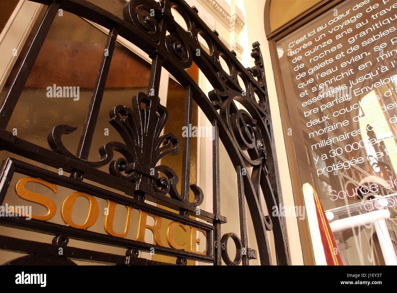 General views of Evian-les-Bains, French thermal city of the Alps Stock ...