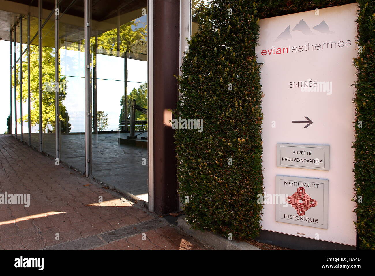 General views of Evian-les-Bains, French thermal city of the Alps Stock ...