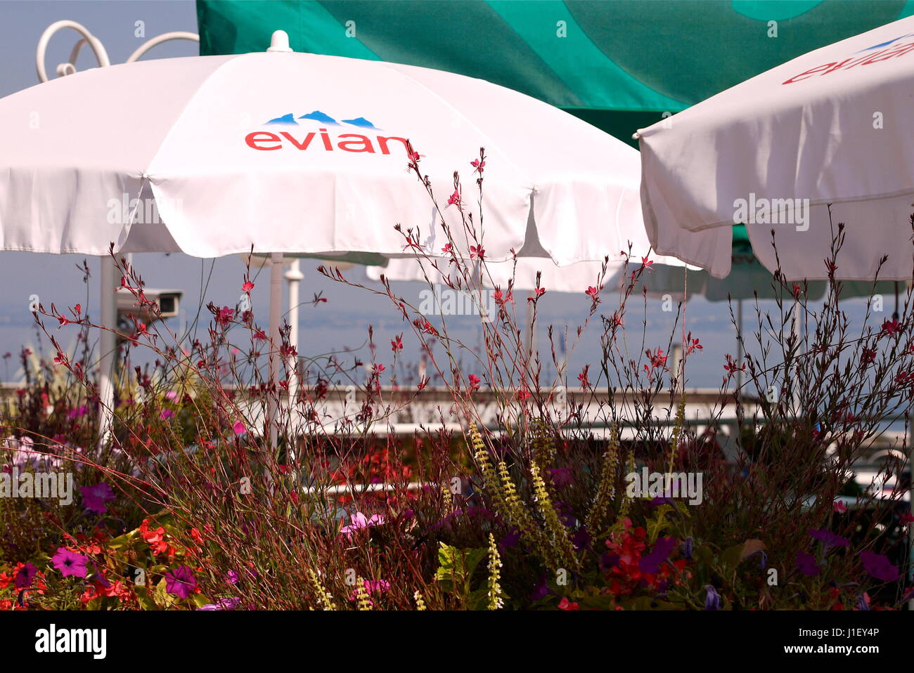 General views of Evian-les-Bains, French thermal city of the Alps Stock ...